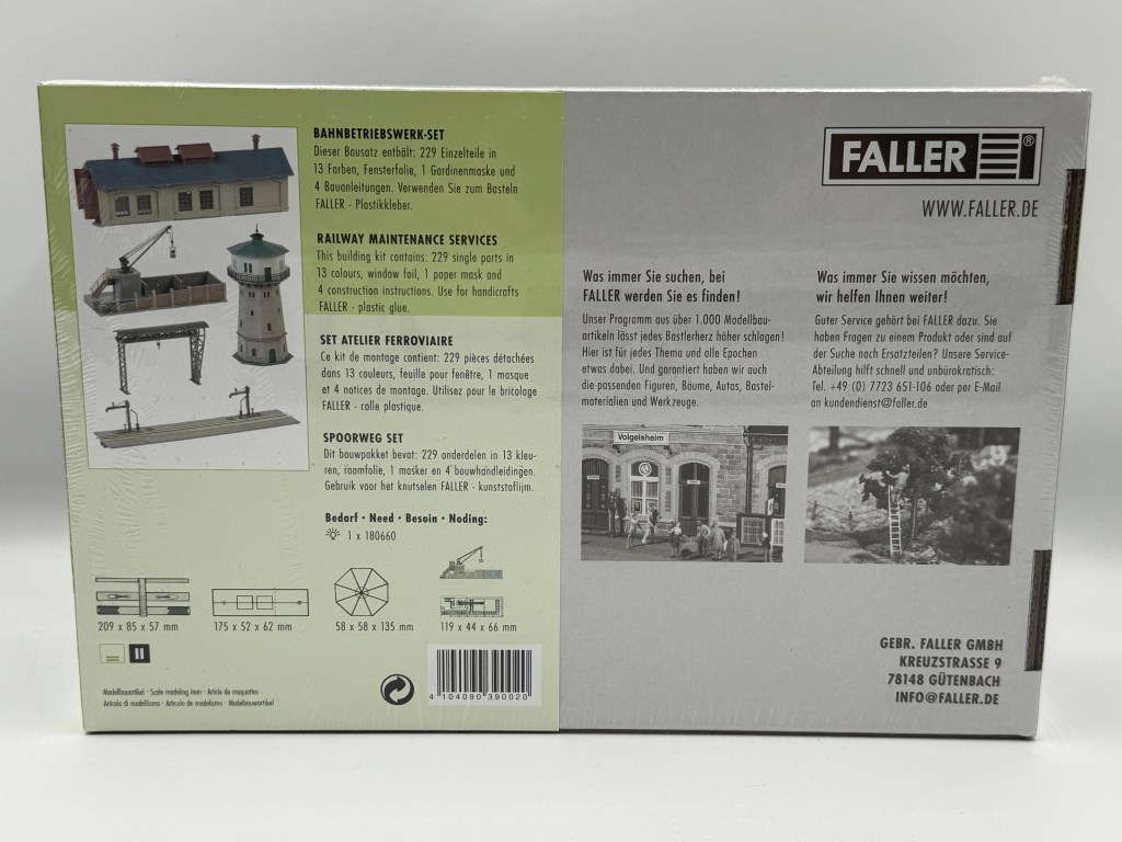 Faller Spur N – 239002 – Bahnbetriebswerk-Set – Oschado